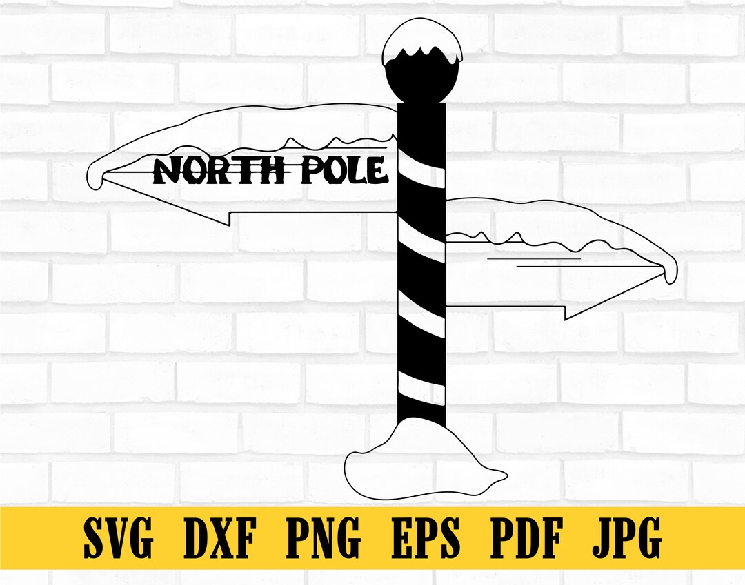 North Pole Wooden Sign North Pole Stamps Svg Christmas Svg - Etsy Australia
