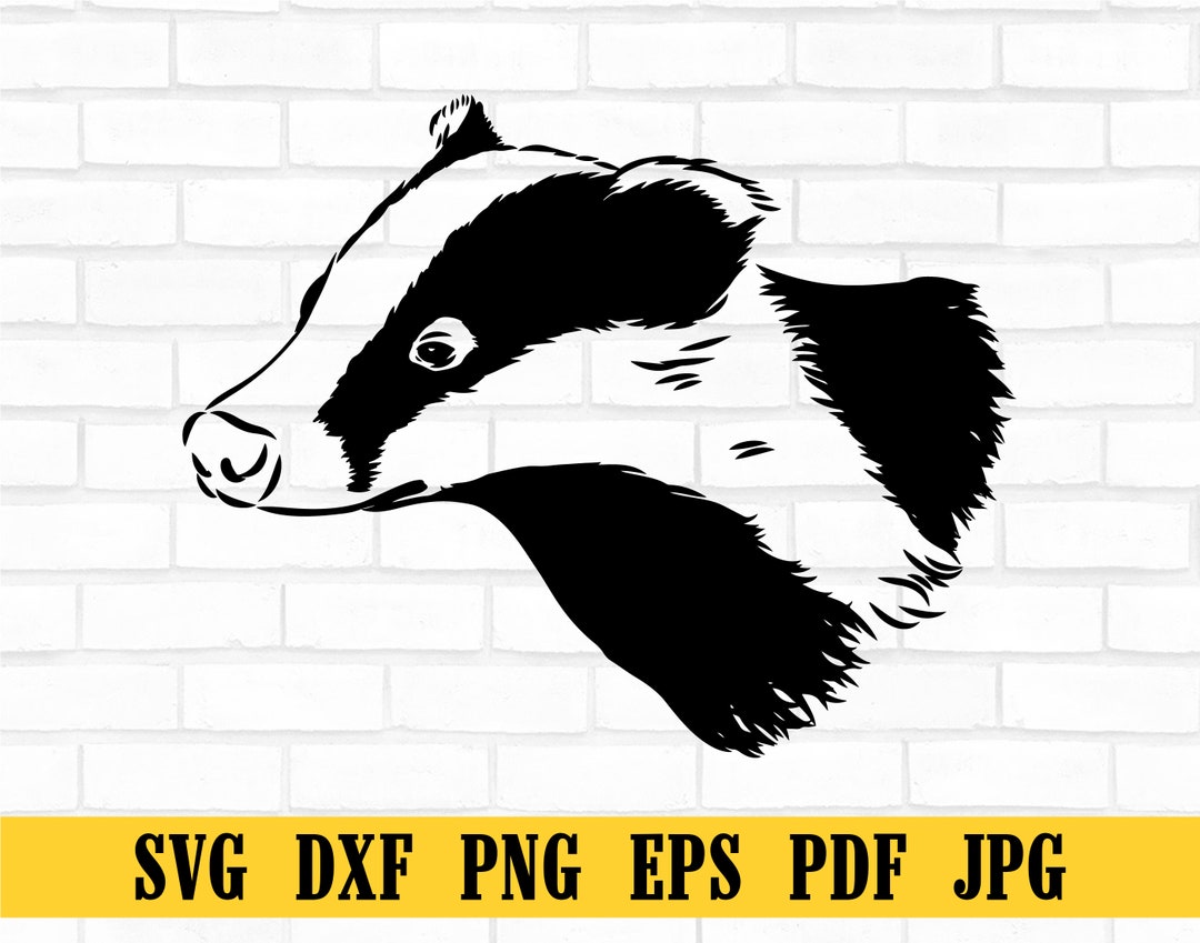 Badger SVG Badger Cut File Badger DXF Badger PNG Badger - Etsy