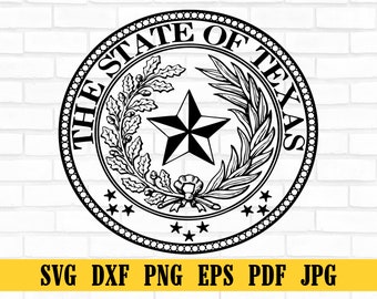 State of Texas Seal Svg - Etsy