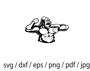 Angry Gorilla Svg - Etsy