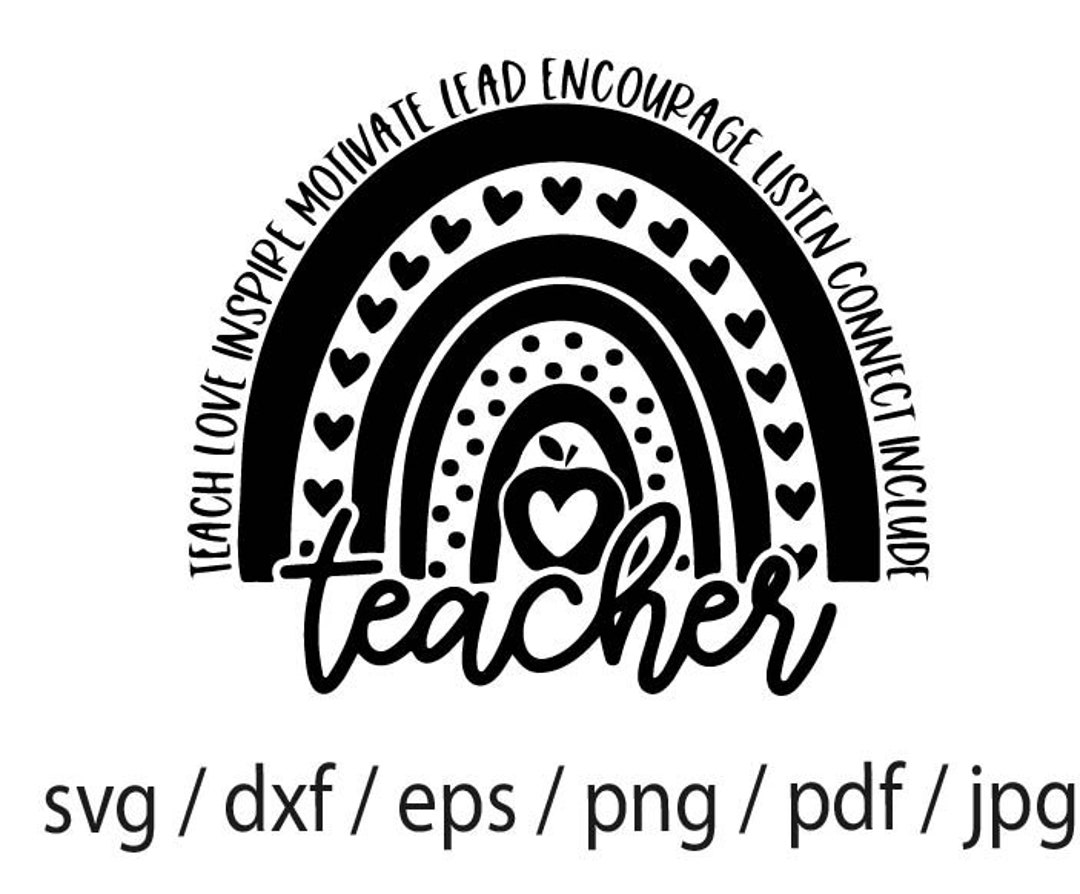 Teachers Life SVG Teacher SVG School SVG Teacher Rainbow - Etsy Canada