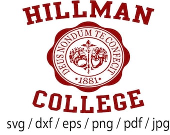 Hillman College Svg - Etsy Canada