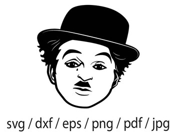 Charlie Chaplin Svg - Etsy
