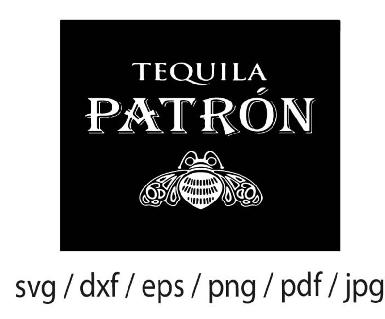 Black Tequila Svg Tequila Label SVG Tequila Patron SVG Soy - Etsy Finland