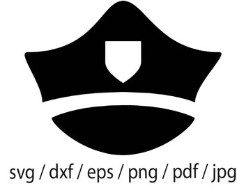 Police Hat Svg Files - Etsy