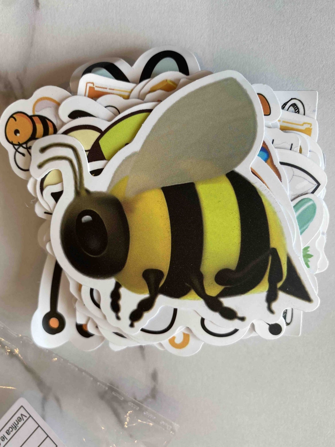 50 Cute Bees Stickers Cartoon Graffiti - Etsy