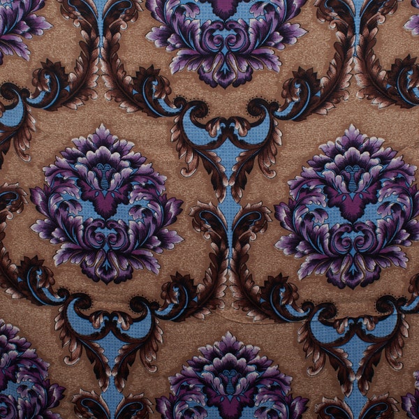 Purple Damask Upholstery Fabric - Etsy