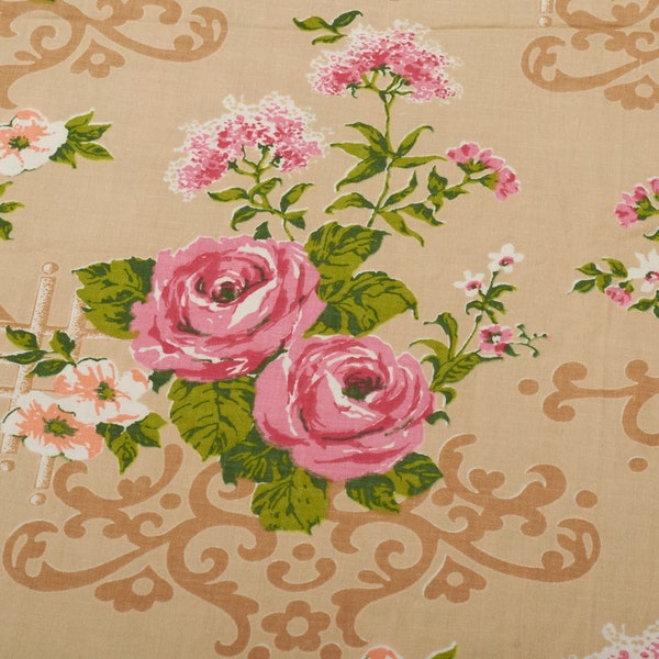 Pink Vintage Fabric - Etsy