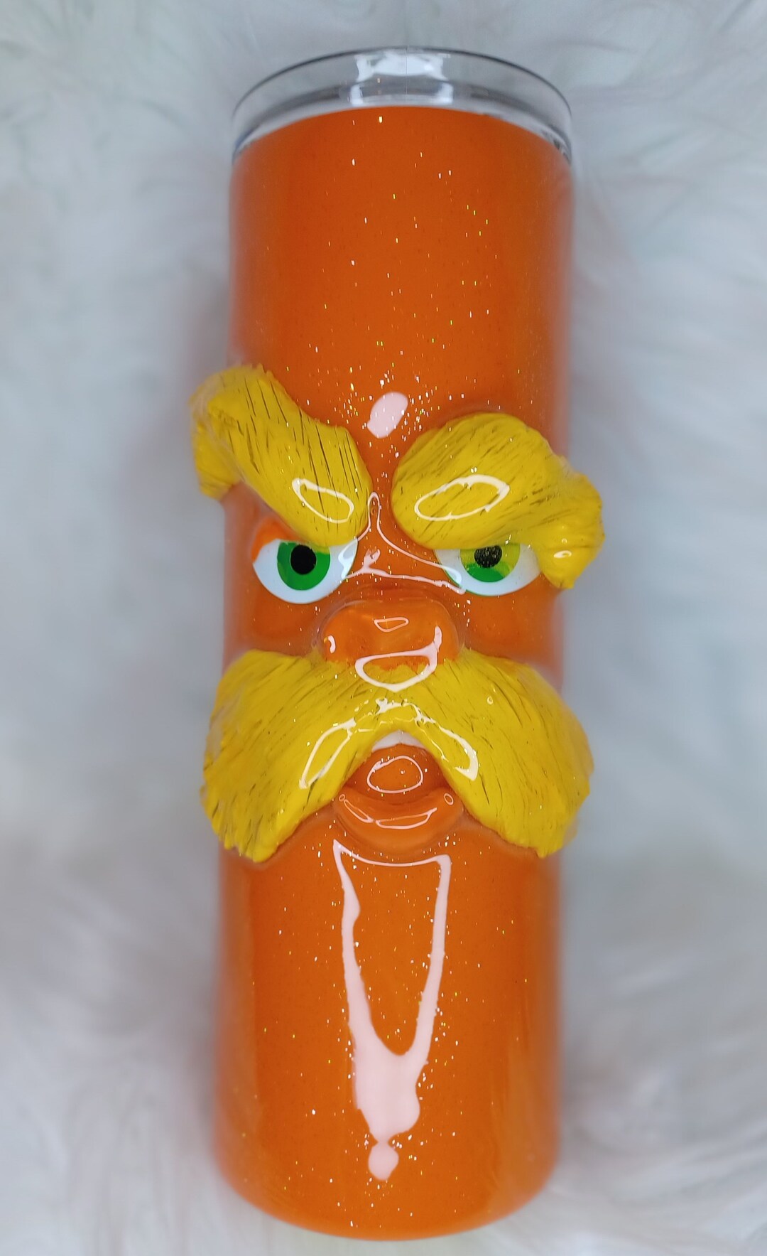 3D Lorax Tumbler-hand Sculpted Clay Art-stainless Steel Tumbler-tons of ...