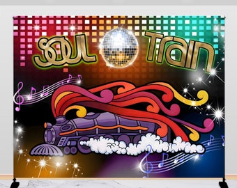 Soul Train Birthday Backdrop - Etsy