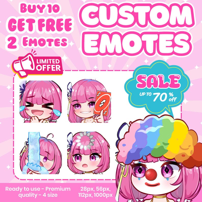 Custom Animated Emotes, Emojis, Sub Emotes for Your Twitch, Youtube ...