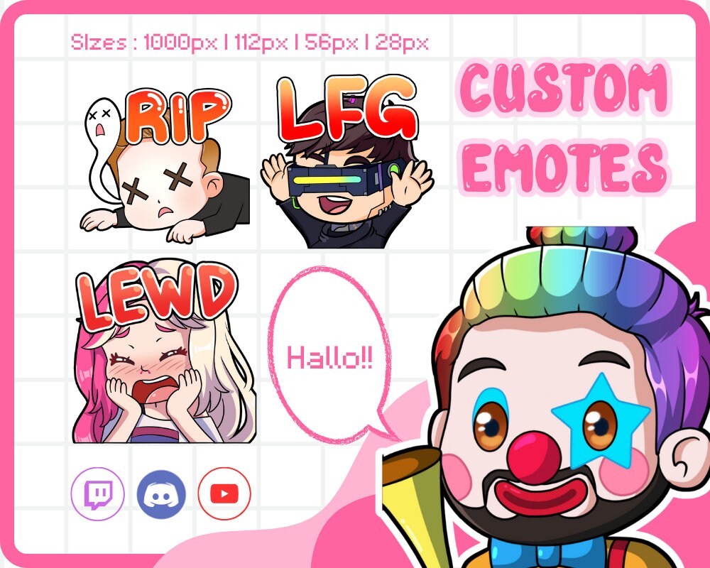Custom Emotes Custom Animate Emotes Emotes Discord - Etsy Canada