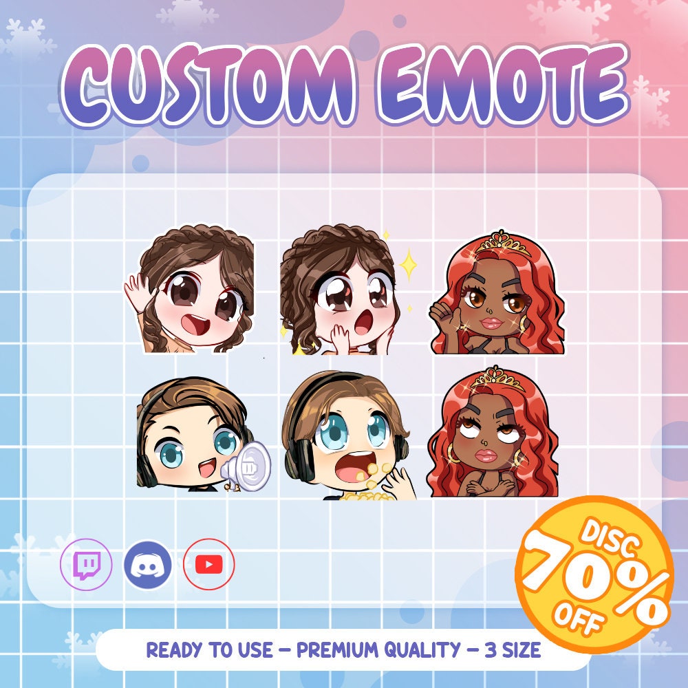 Custom Emotes Custom Animate Emotes Emotes Discord - Etsy