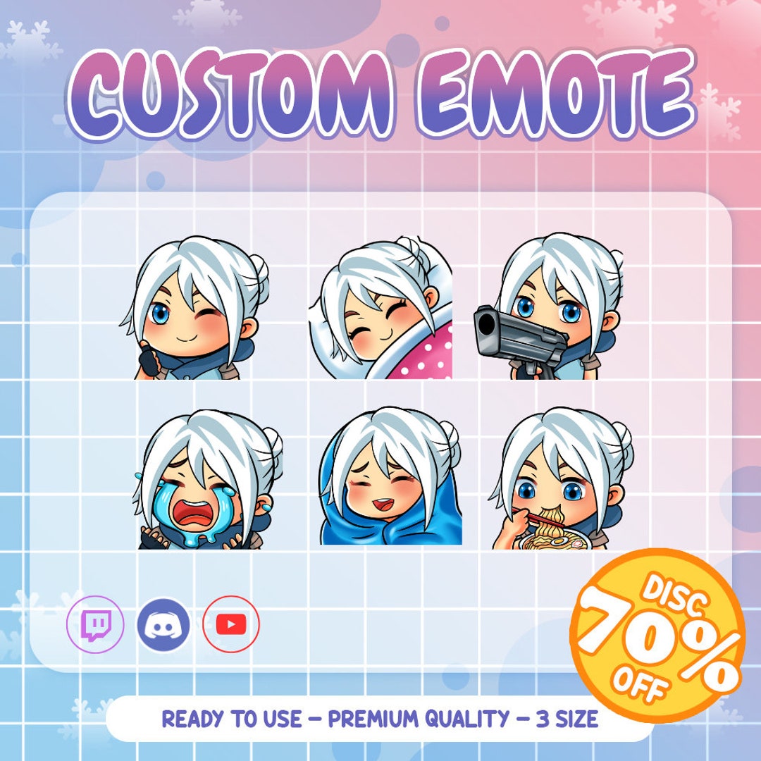 Custom Emotes Custom Animate Emotes Emotes Discord - Etsy