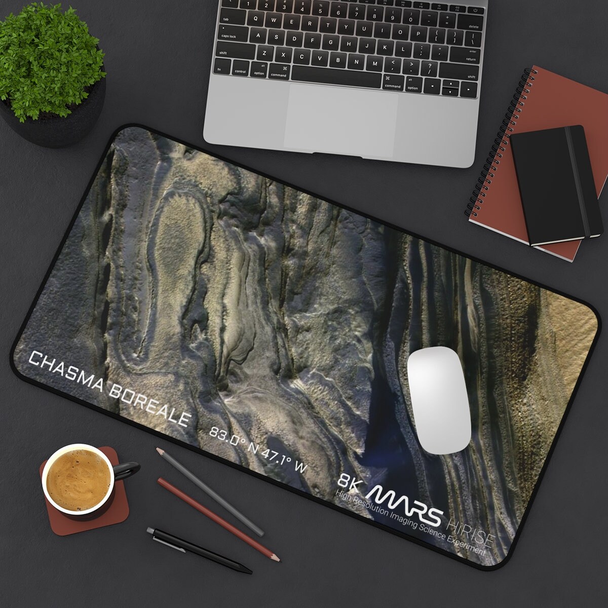Chasma Boreale Desk Mat / 8K Mars Hirise Satellite Image / - Etsy