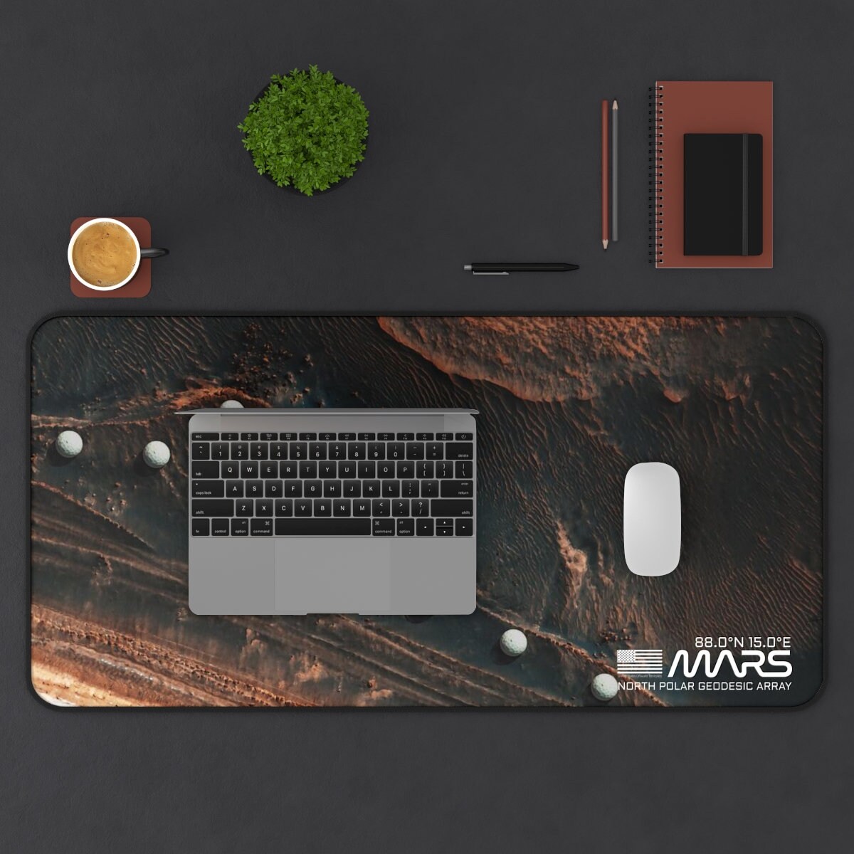 Mars Terrain Futuristic Domes Desk Mat / Nasa Mars Planet Satellite ...