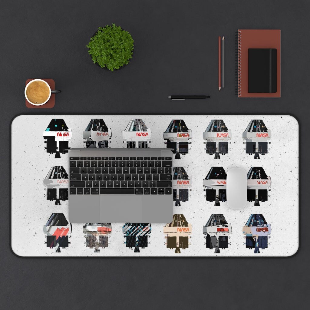 NASA Orion Spacecraft Pattern Desk Mat / NASA Worm Logo / Artemis ...