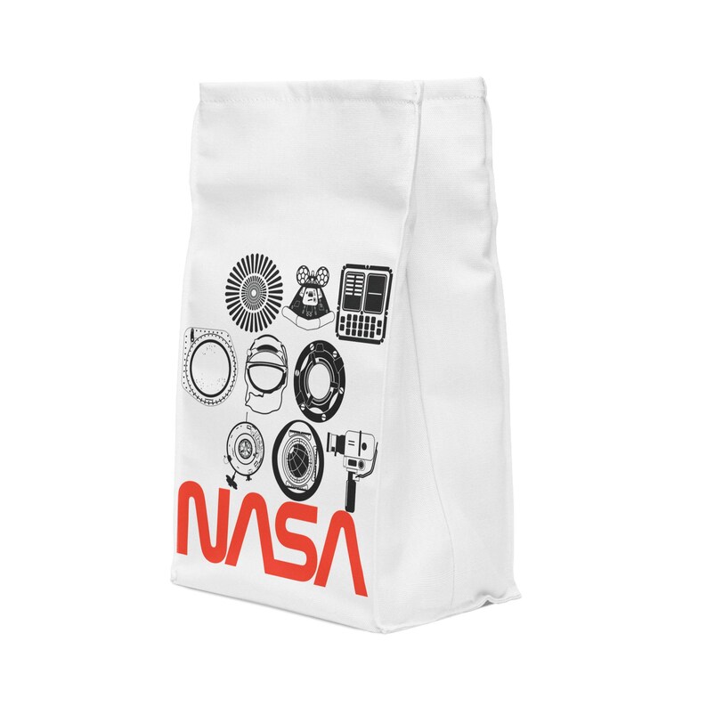 NASA Apollo Icons Polyester/foil Lunch Bag With Magnetic Closure for ...