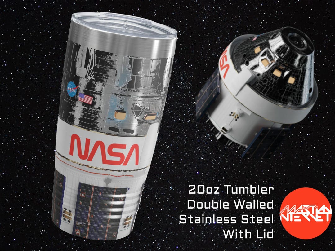 NASA Orion Space Capsule Tumbler: 20oz Stainless Steel, With Lid - Etsy
