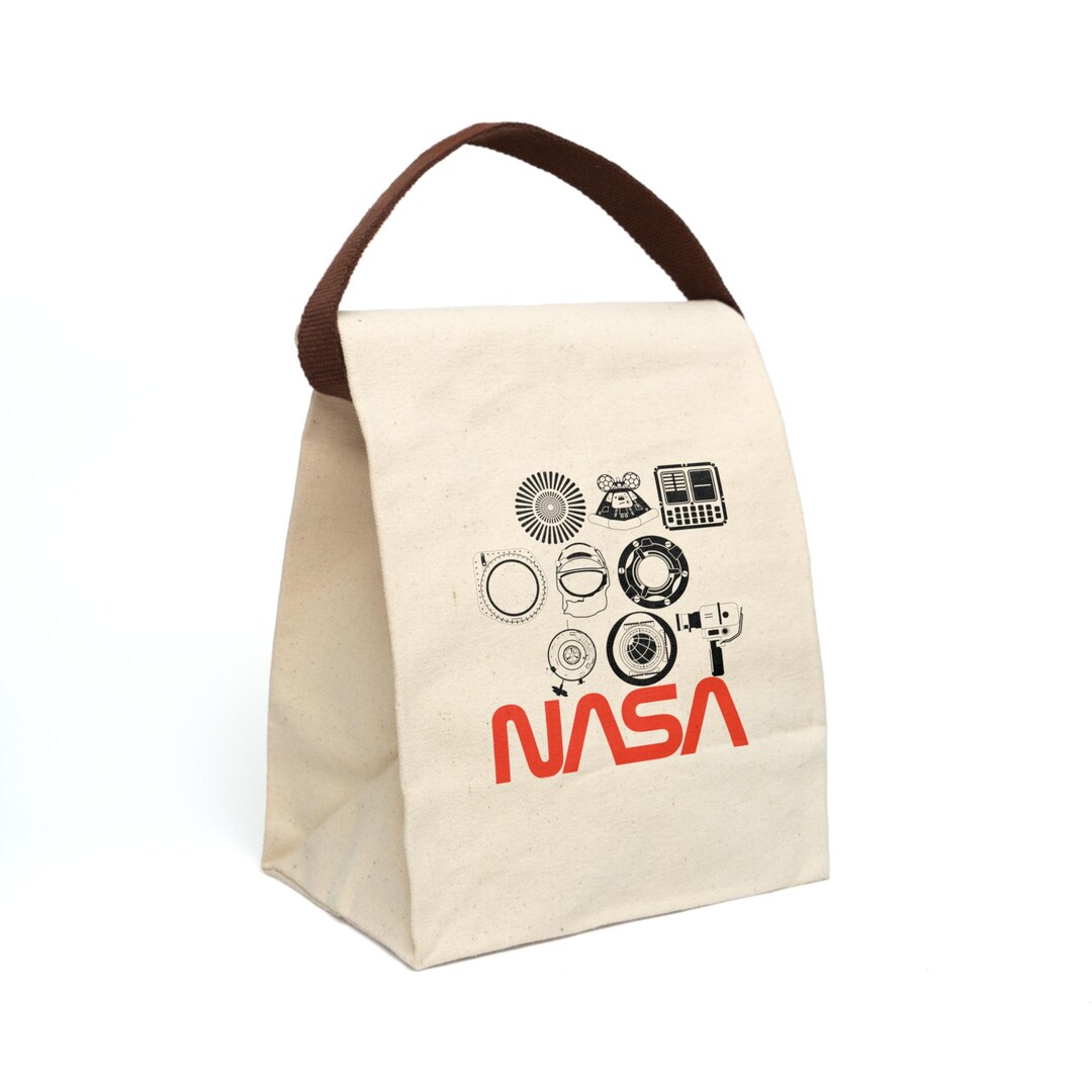 NASA Apollo Icons Canvas Lunch Bag With Strap for Tech Kid Back to ...