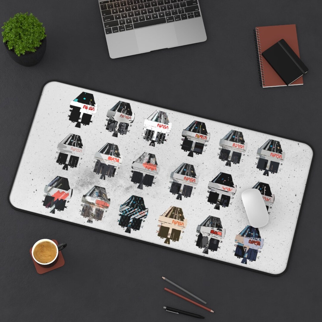 NASA Orion Spacecraft Pattern Desk Mat / NASA Worm Logo / Artemis ...