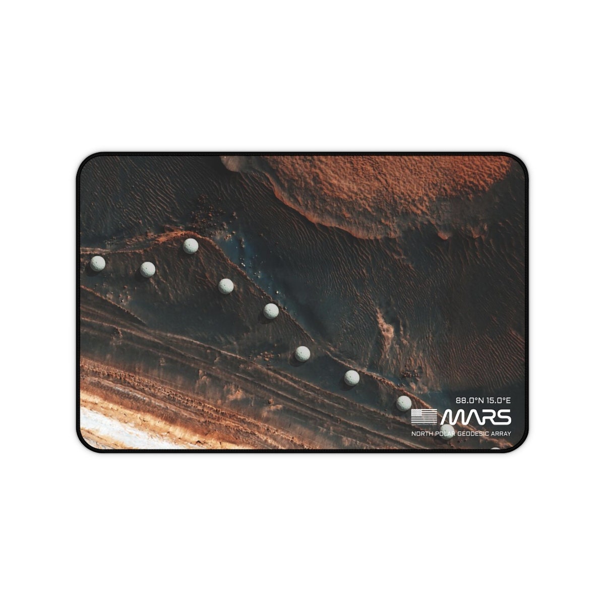 Mars Terrain Futuristic Domes Desk Mat / Nasa Mars Planet Satellite ...