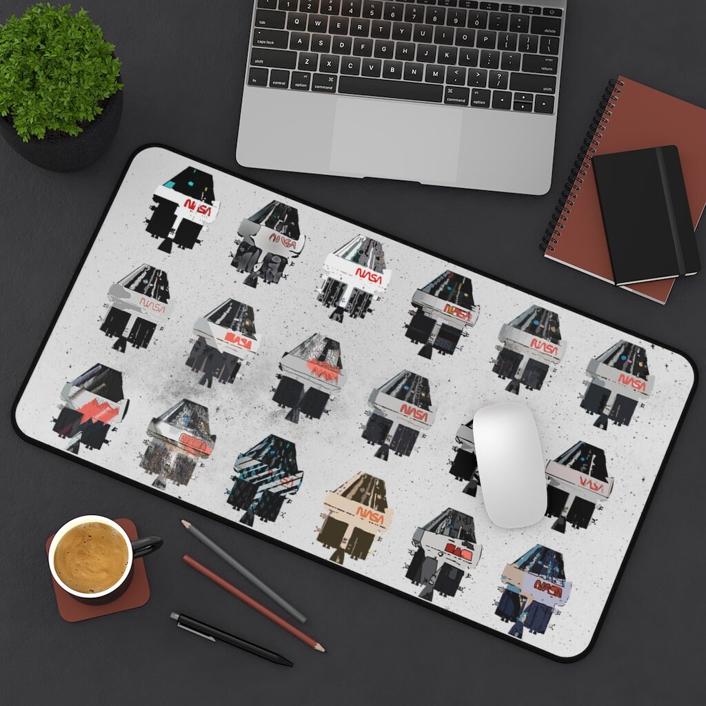 NASA Orion Spacecraft Pattern Desk Mat / NASA Worm Logo / Artemis ...