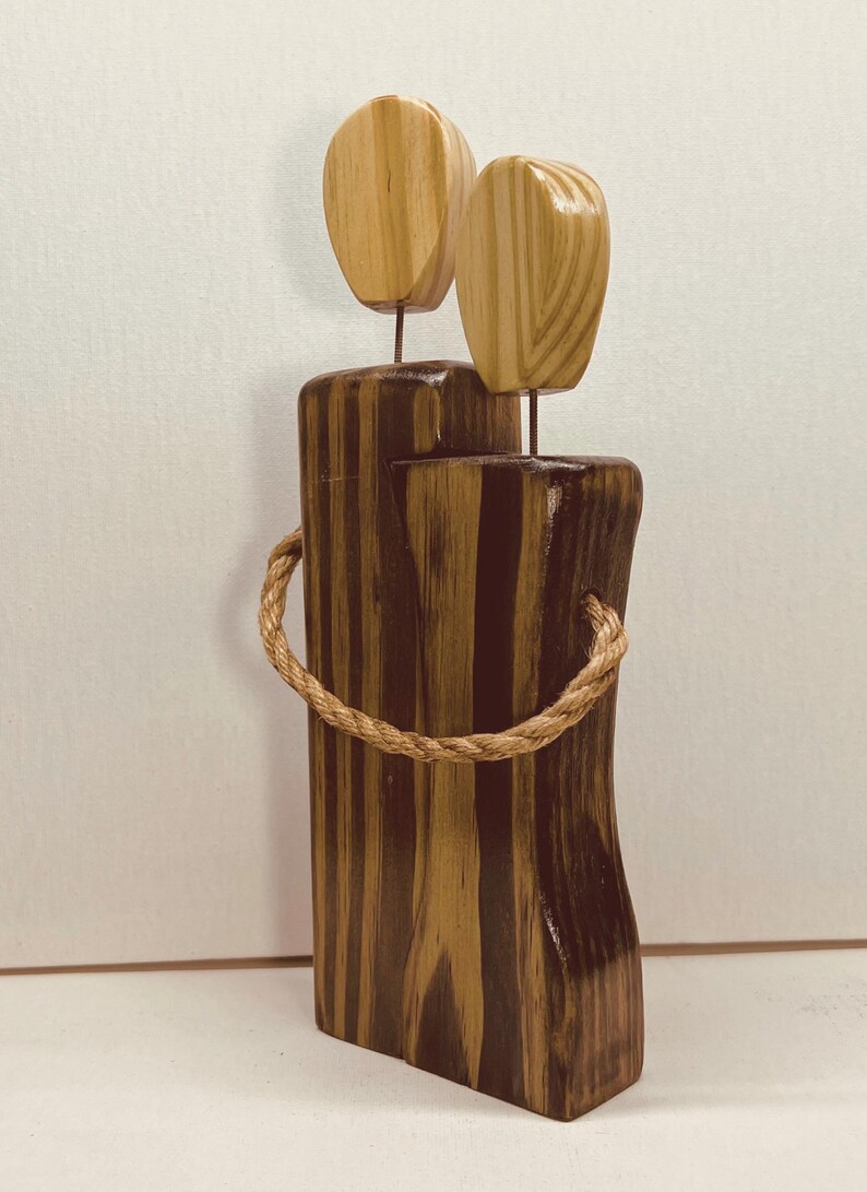 Couple in Love Unity Hand Made Faceless Wood Figurine - Etsy