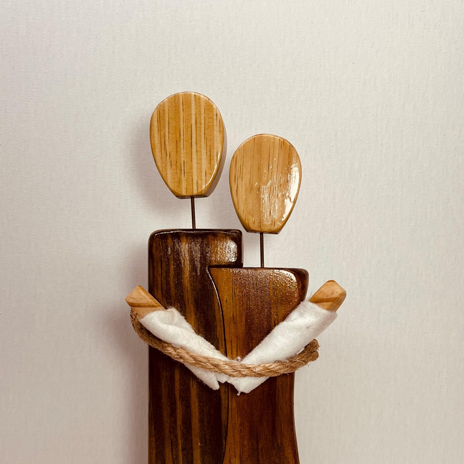 Couple in Love Holding Twin Babies Hand Made Unity Wood Figurine - Etsy