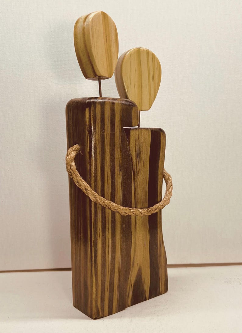 Couple in Love Unity Hand Made Faceless Wood Figurine - Etsy