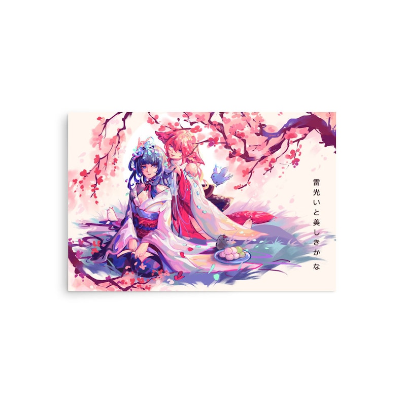 Genshin Impact Yae Miko and Ei Poster Print - Etsy