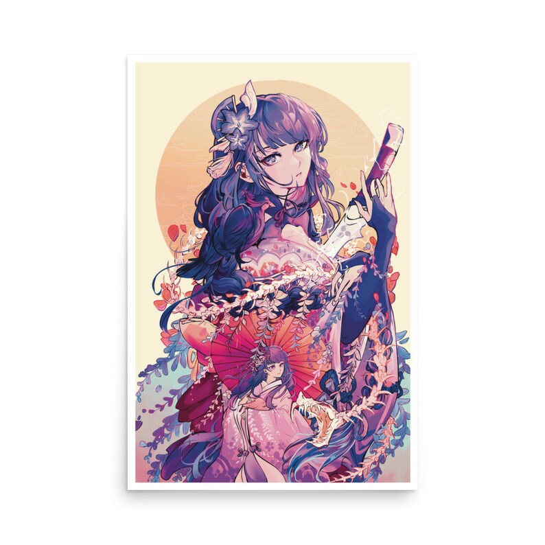 Genshin Impact Raiden Shogun Ei Poster - Etsy