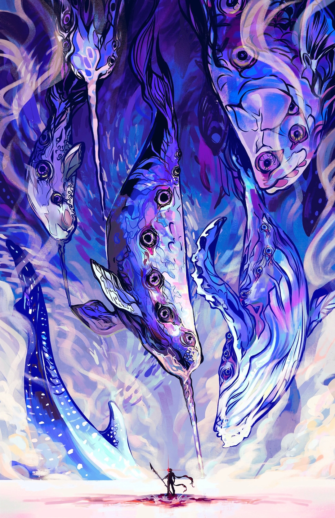 Genshin Impact Tartaglia Childe Abyss Narwhal Poster Print - Etsy