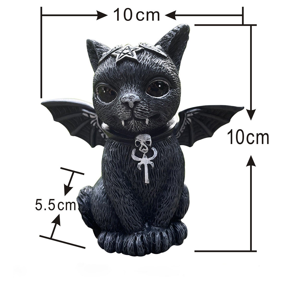 Resin Crafts Halloween Magic Cat Ornament Animal Sculpture - Etsy