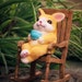 Creative Cute Bunny Rocking Chair Ornaments Balcony Landscaping Cafe ...