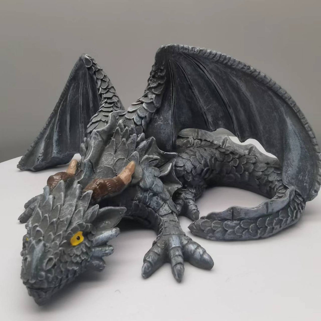 Handmade Resin Dragon Statue Desk/home Decor - Etsy