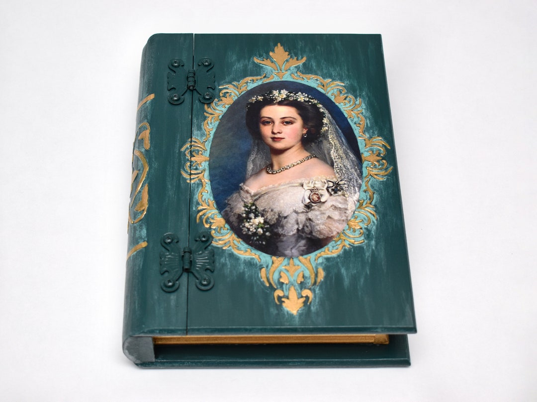 Victorian Style Book Jewelry Box Antique Keepsake Box Retro - Etsy