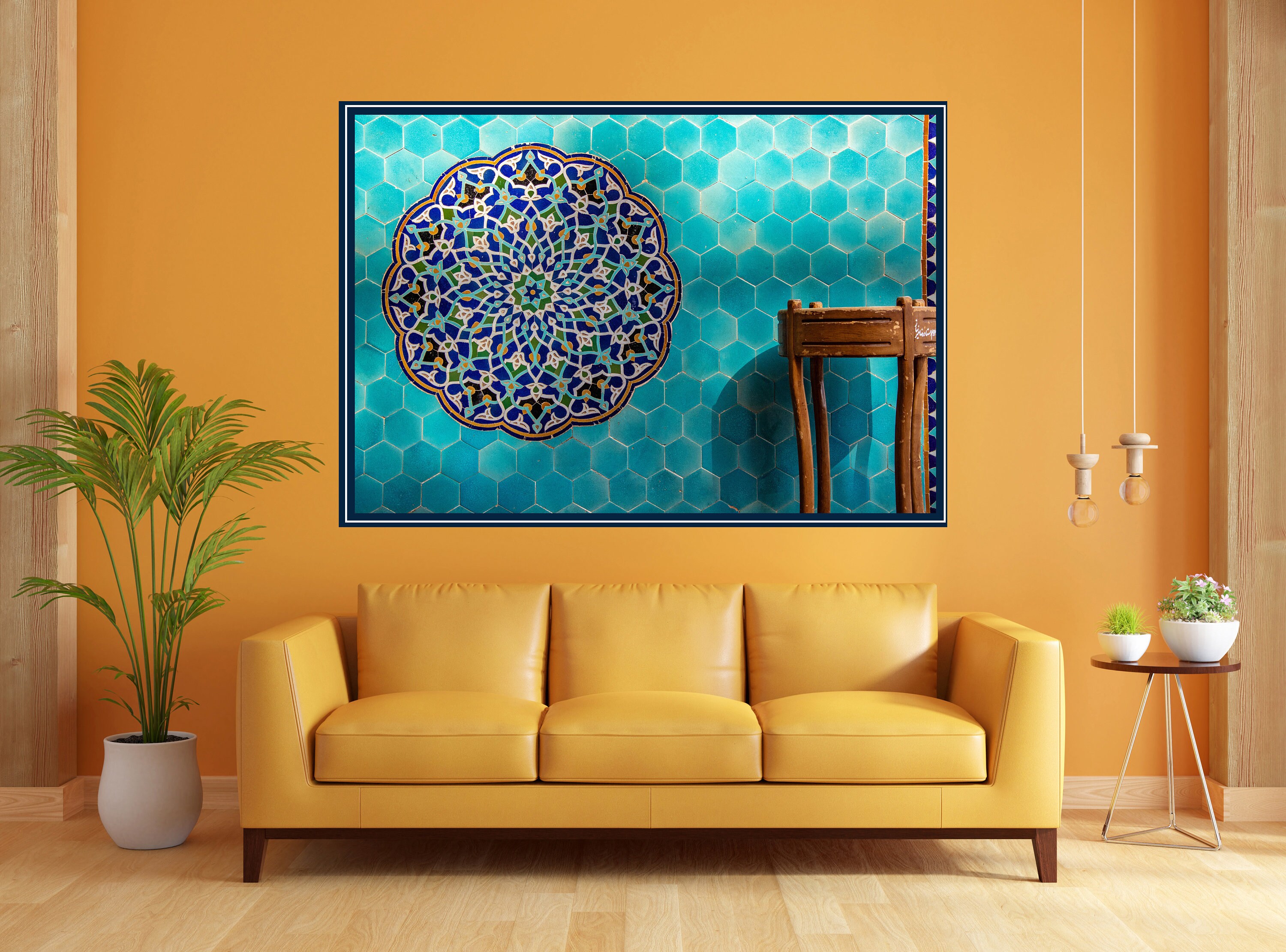 Jameh Mosque of Yazd Photo, Yazd Poster, Persian Tile Art, Mosque Photo ...
