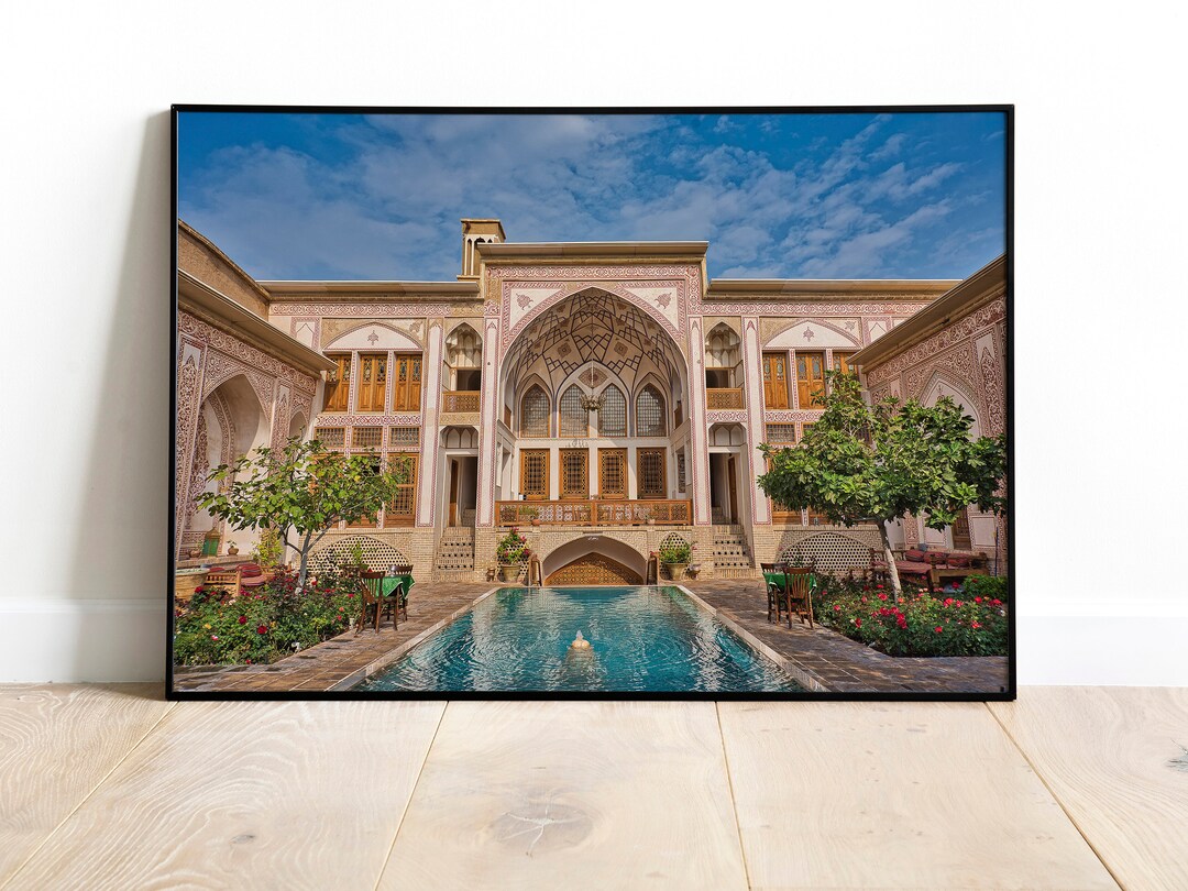 Iran Photo, Isfahan Poster, Persian Art, Iran Print, Kashan Old House ...