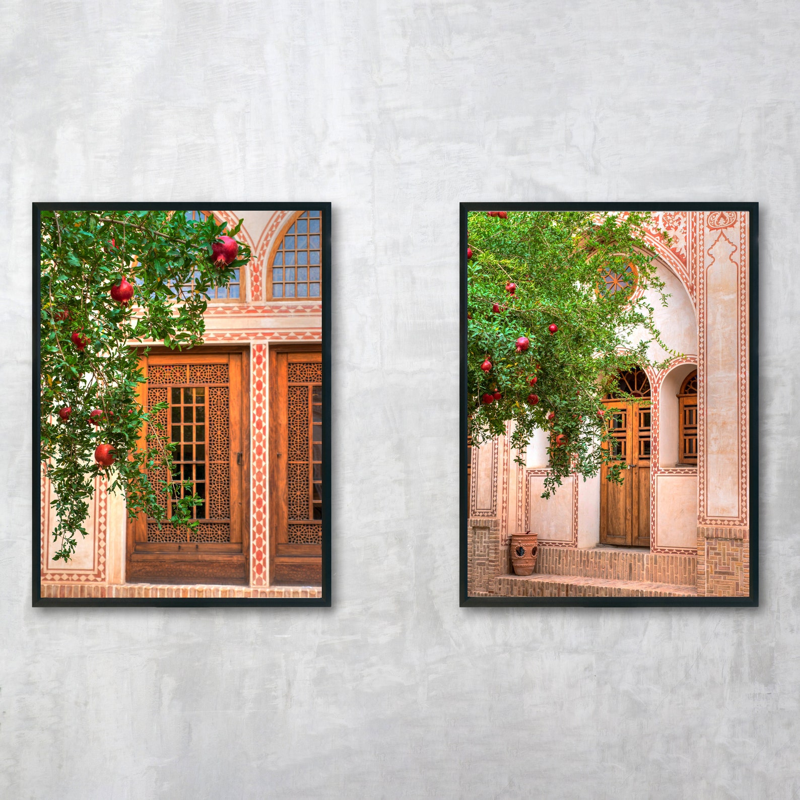 Set of 2 Printable Photos of Persian Old Wooden Windows With ...
