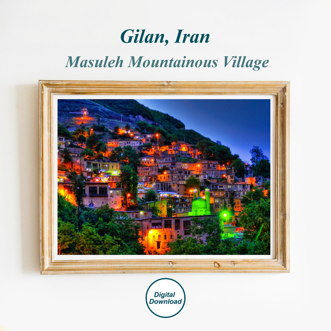 Masuleh Mountainous Village Photo, Iranian Rural Area, Iran Poster ...