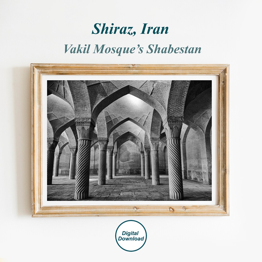 Vakil Mosque Photo, Shiraz Poster, Persian Art, Iran Print, Shiraz ...