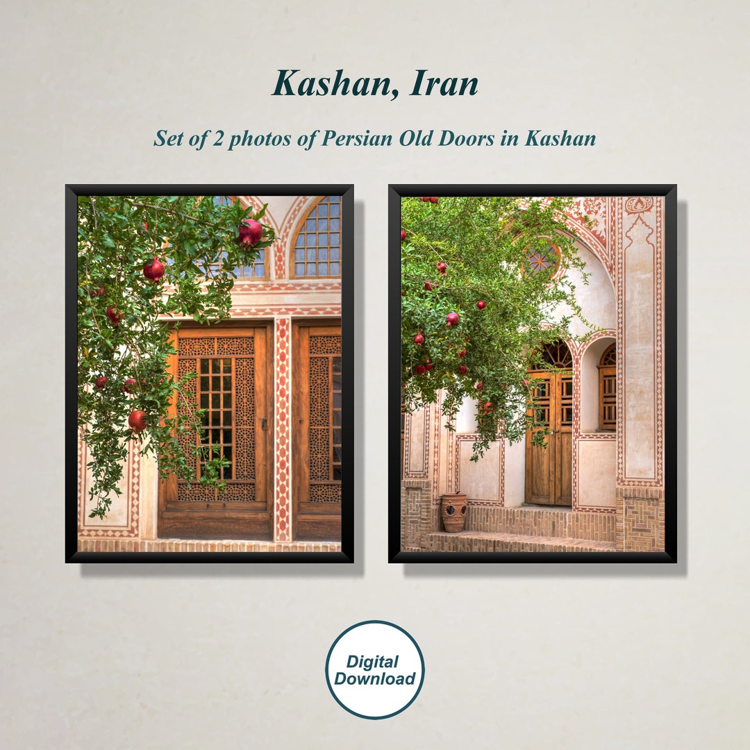 Set of 2 Printable Photos of Persian Old Wooden Windows With ...