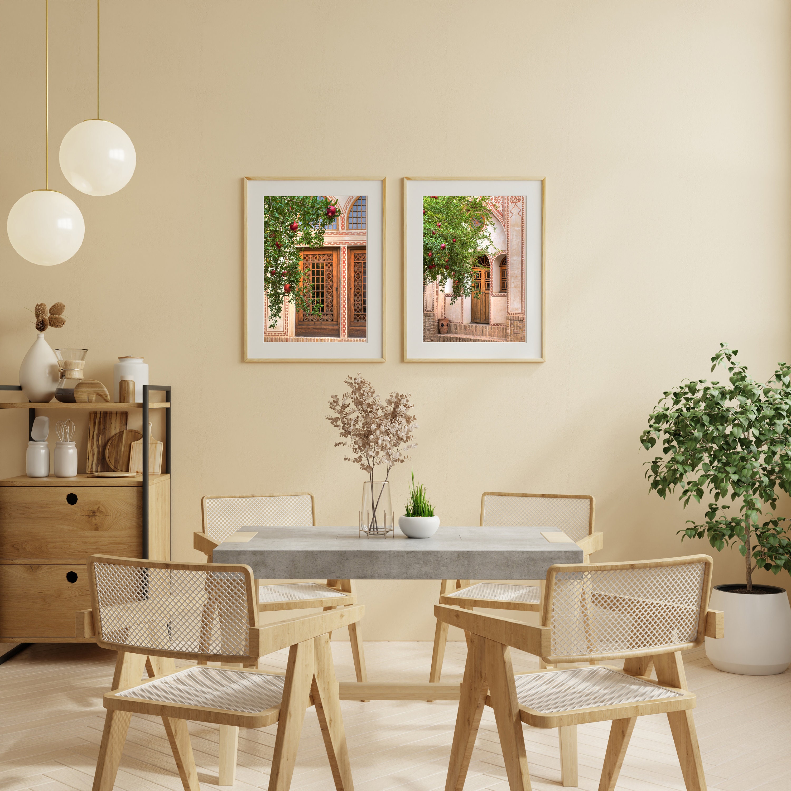 Set of 2 Printable Photos of Persian Old Wooden Windows With ...