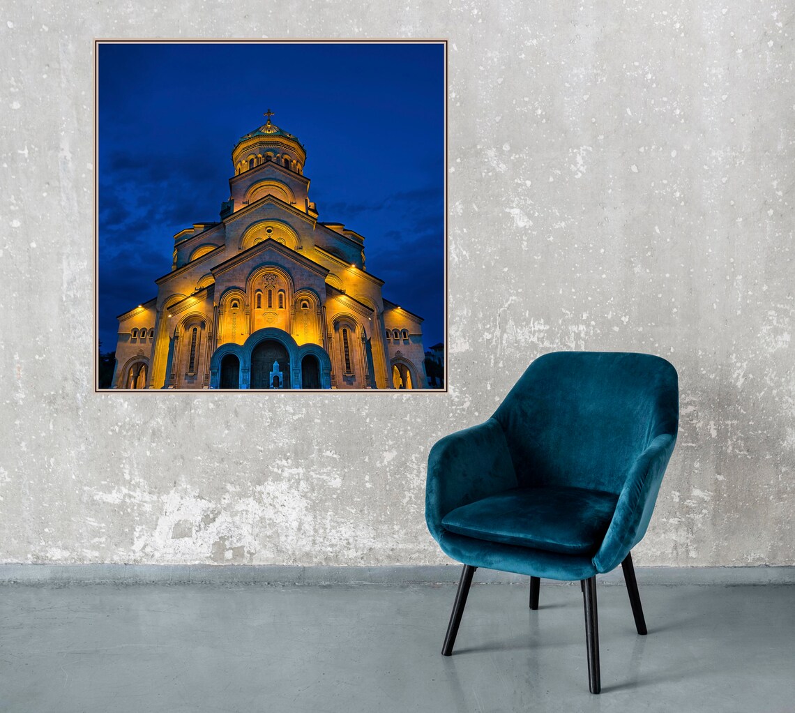 Sameba Cathedral Photo, Tbilisi Photo, Church Poster, Christianity Gift ...
