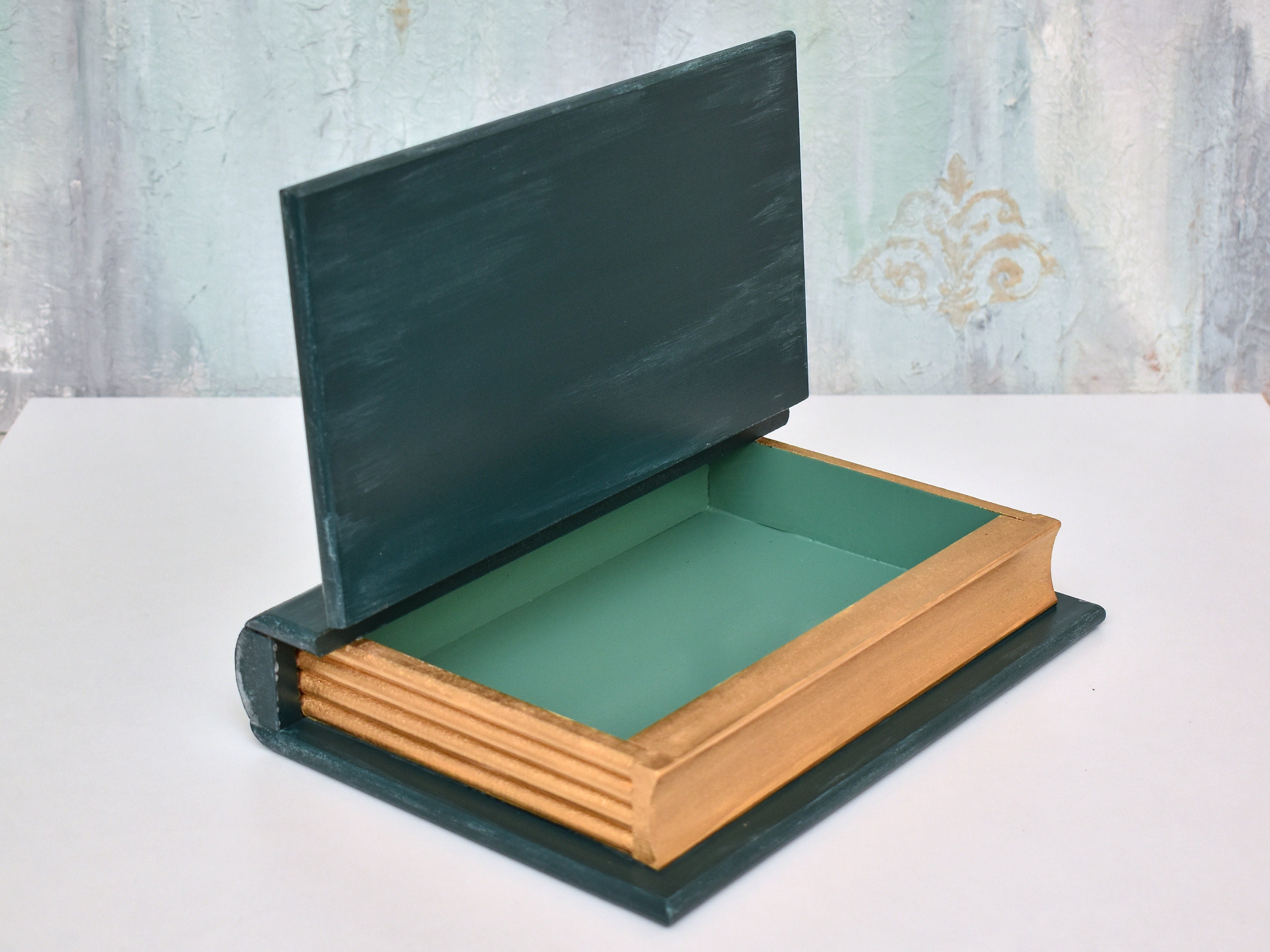 Victorian Style Book Jewelry Box, Antique Keepsake Box, Retro Chic ...