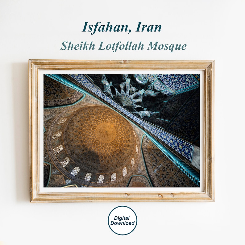 Isfahan Photo, Sheikh Lotfollah Mosque, Persian Art, Iranian ...