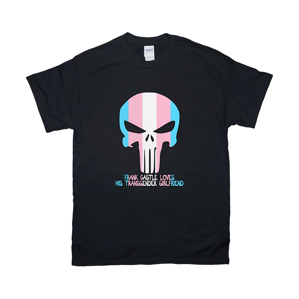 Parody Punisher Skull Trans Rights Shirt