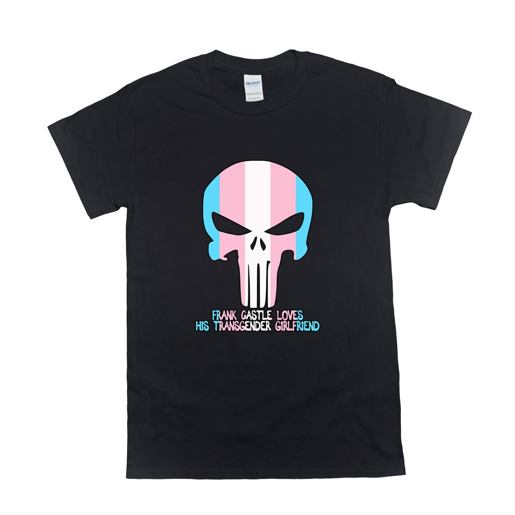 Parody Punisher Skull Trans Rights Shirt