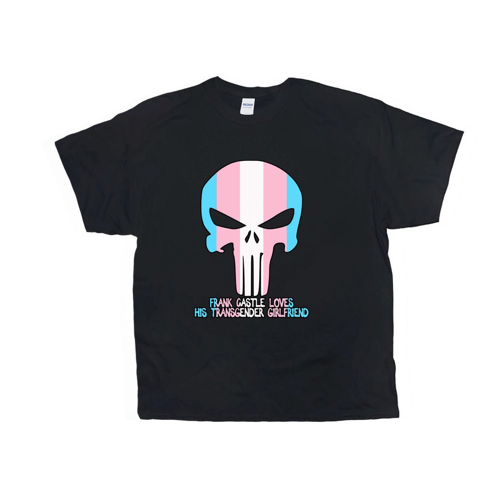Parody Punisher Skull Trans Rights Shirt